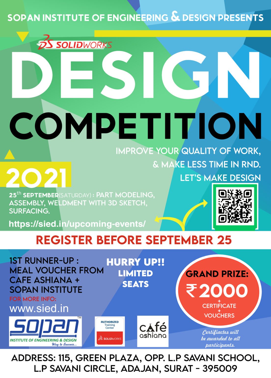 Design Competition on SolidWorks – SOPAN Institute of Engineering & Design